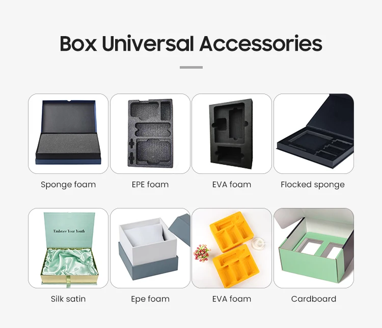Free Sample Brand Logo Custom Paper Packaging Box Two Slots Metal ...