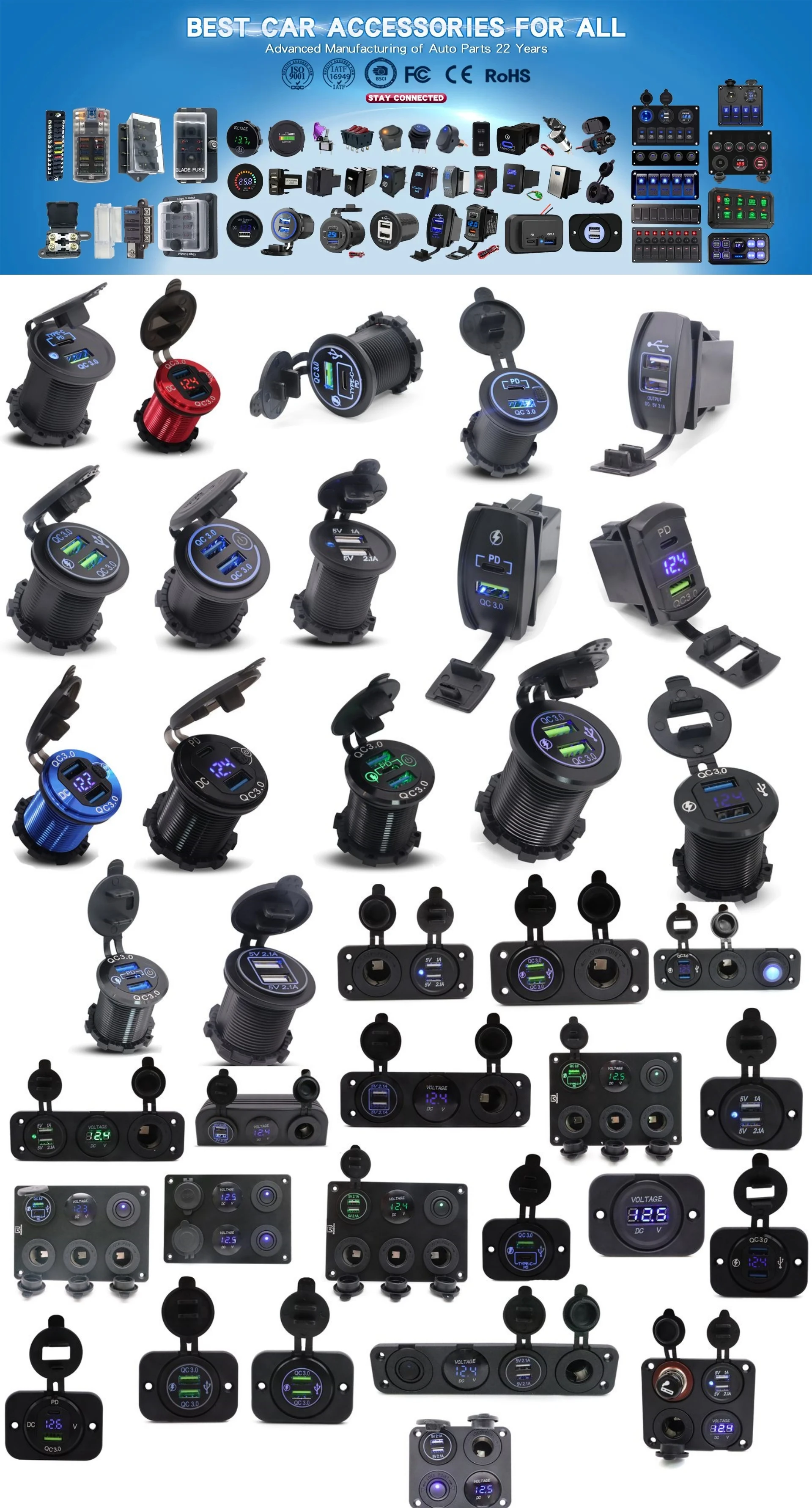 12 Way Fuse And Relay Box Waterproof Atc Ato Blade Fuse Holder With ...