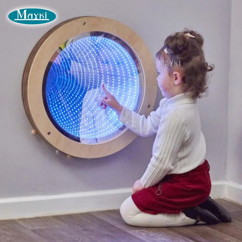 Wall Mounted LED Infinity Mirror App Control RGBW LED 3D Tunnel Mirror ...