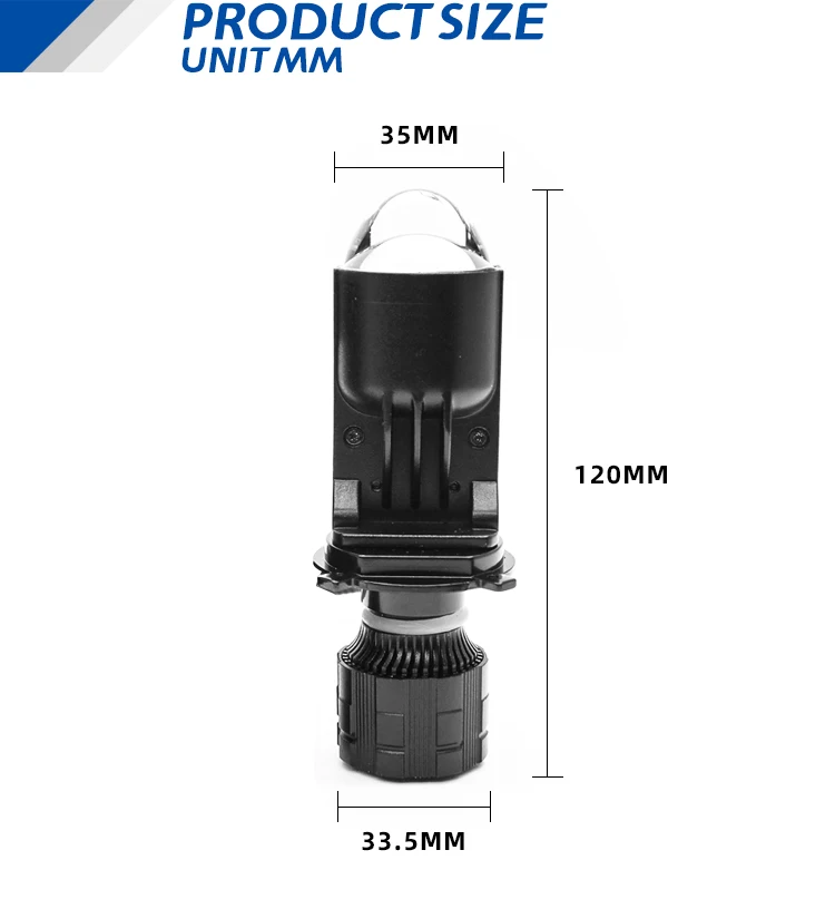A82 H4 90w 10000lm Mini Projector Lens H4 Car Bulb Lights LED Headlight ...