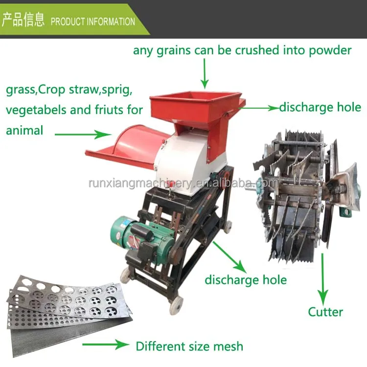 Commercial High Efficiency Straw Chopper Machine Chaff Cutter Machine ...
