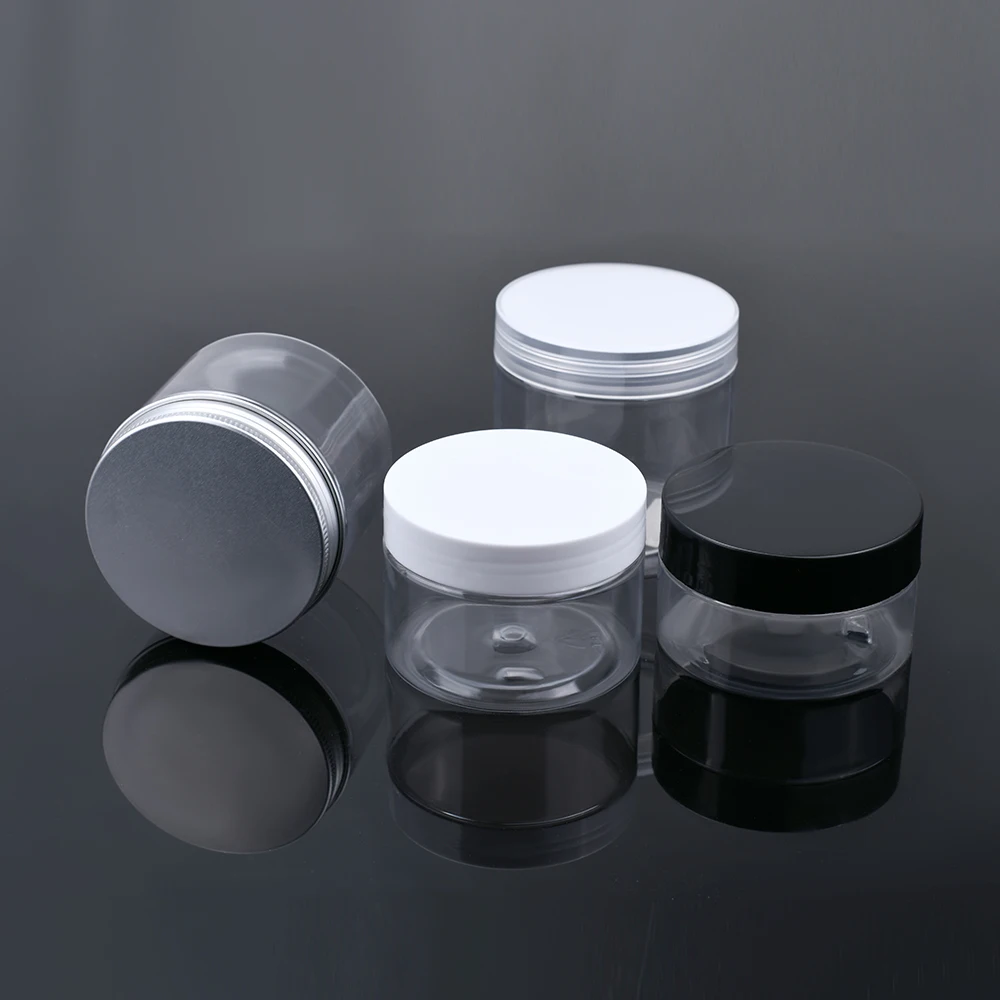 Pet Plastic Jars with Aluminum Lid - Ideal for Food Packaging