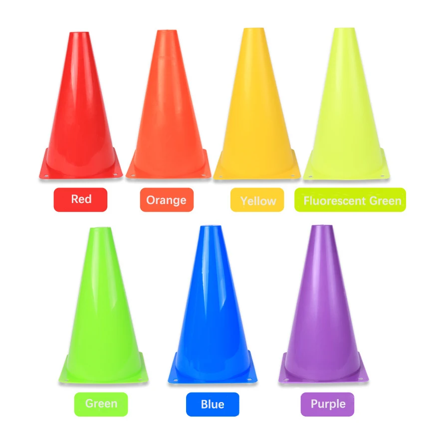 Wholesale 9-Inch PE Plastic Training Sport Cones for Soccer