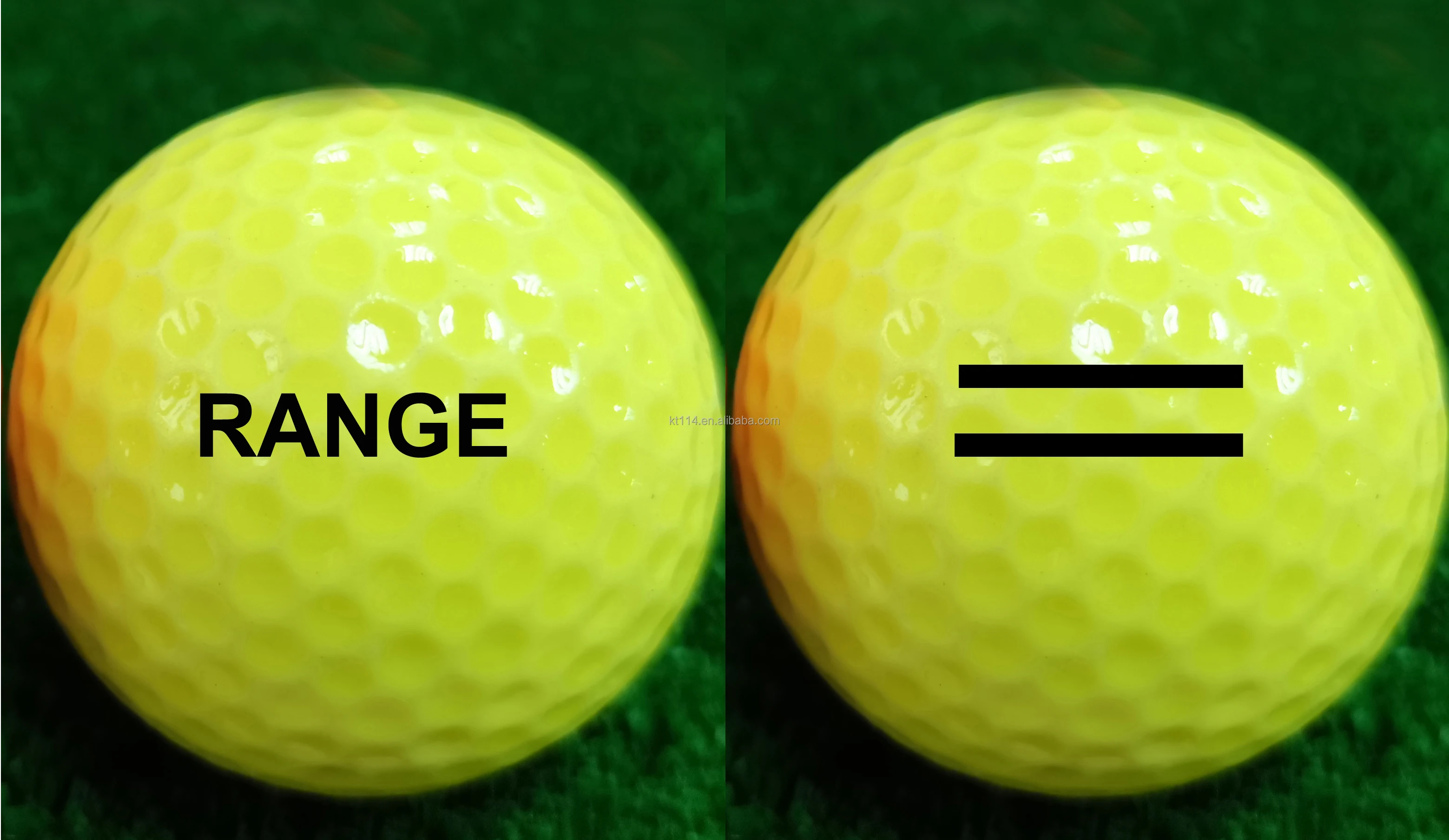 B&G KT2101C Tournament Quality Two Layer Colorful Golf Balls with 392 ...