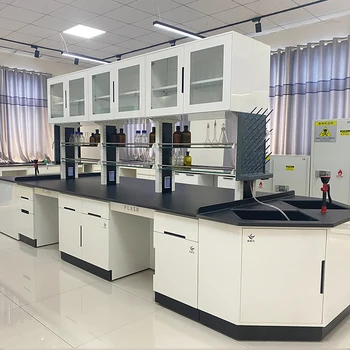 Lab Furniture Table School Laboratory Workbench With Socket Chemistry ...