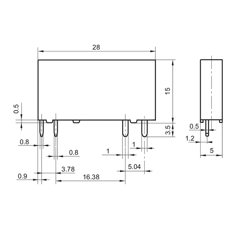 Micro PCB Relay - Solid State 24VDC Input, 24-240VAC Output