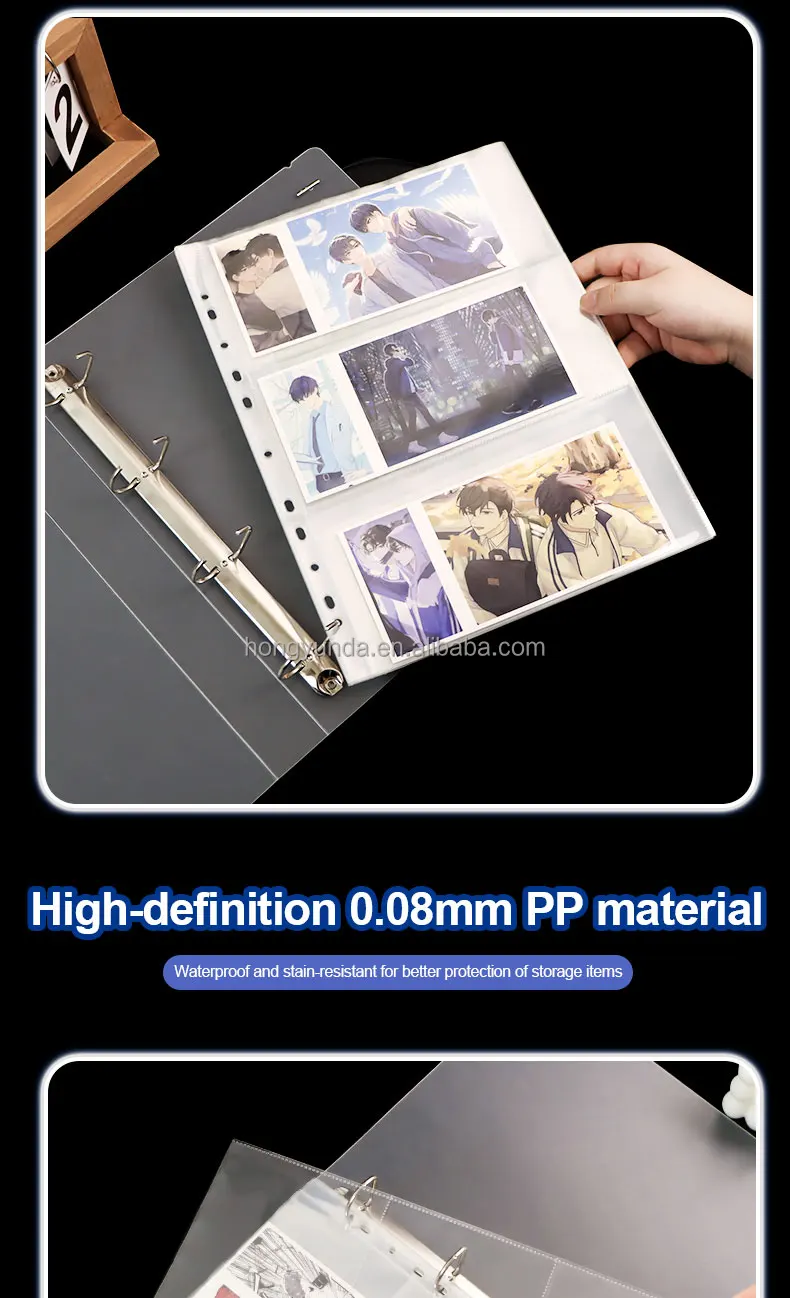 10 Pack A4 Plastic Binder Pockets - Versatile Storage Solutions