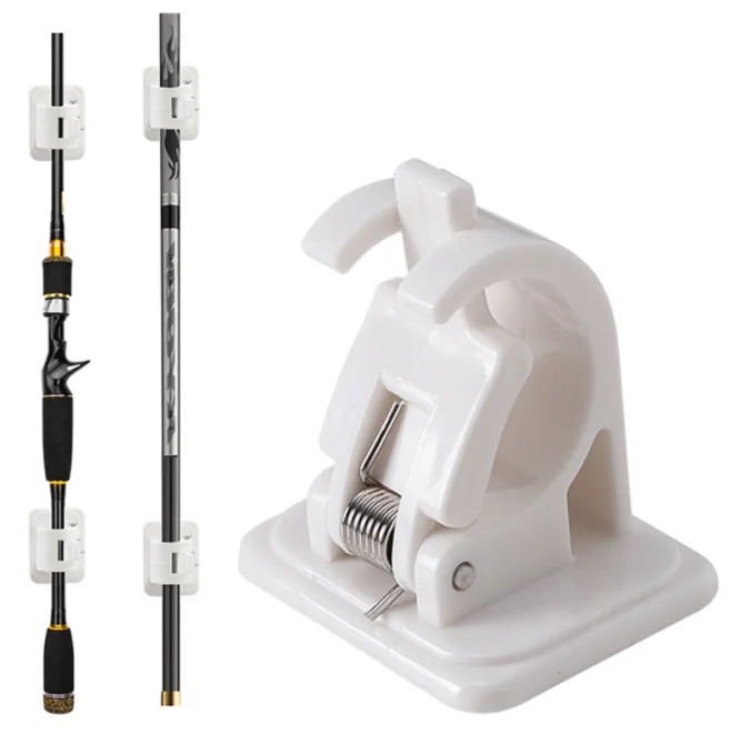 Newmajor Abs 15g White Fishing Rod Rack Viscose Lock Buckle Fishing Rod ...