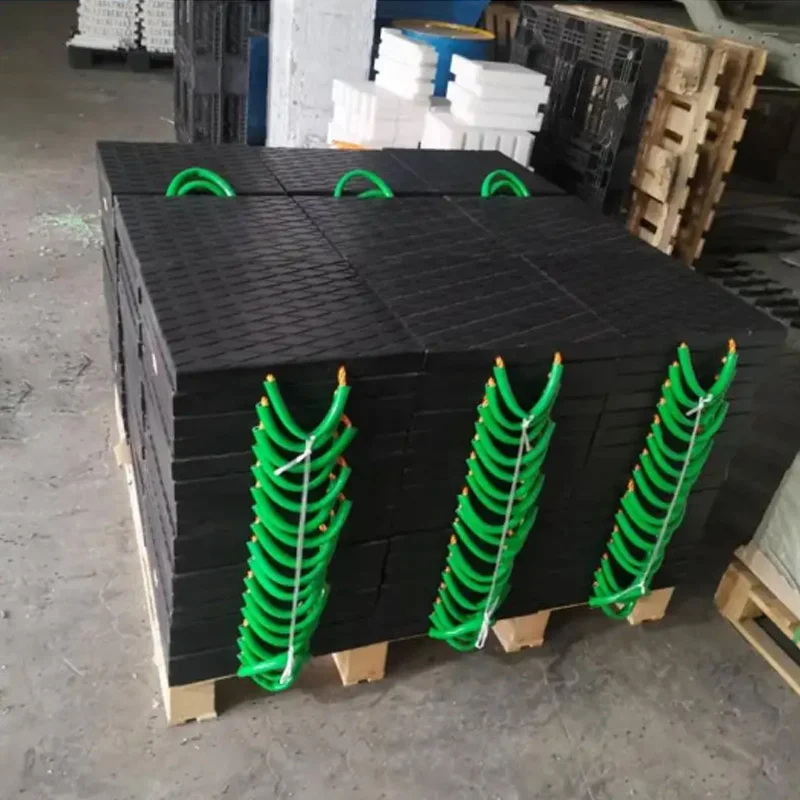 Plastic Interlocking Stable Cribbing Blocks Crane Outrigger Pads - Buy ...