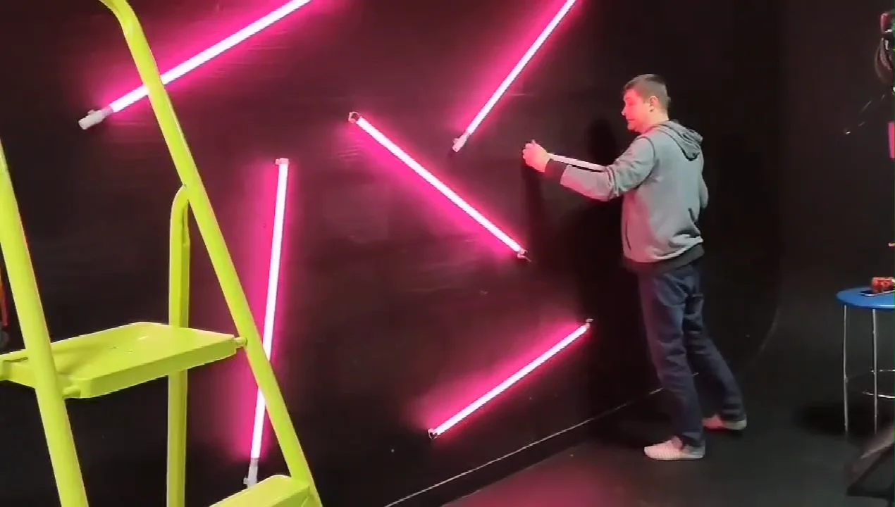 Custom Led Video Photobooth 360 Booth Lights Background Portable Rgb ...