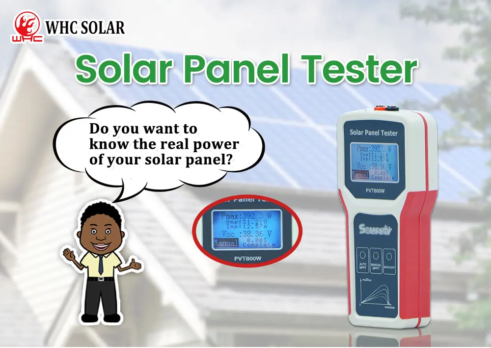 WHC Solar Panel Mppt Tester Multimeter Solar Panel Tester