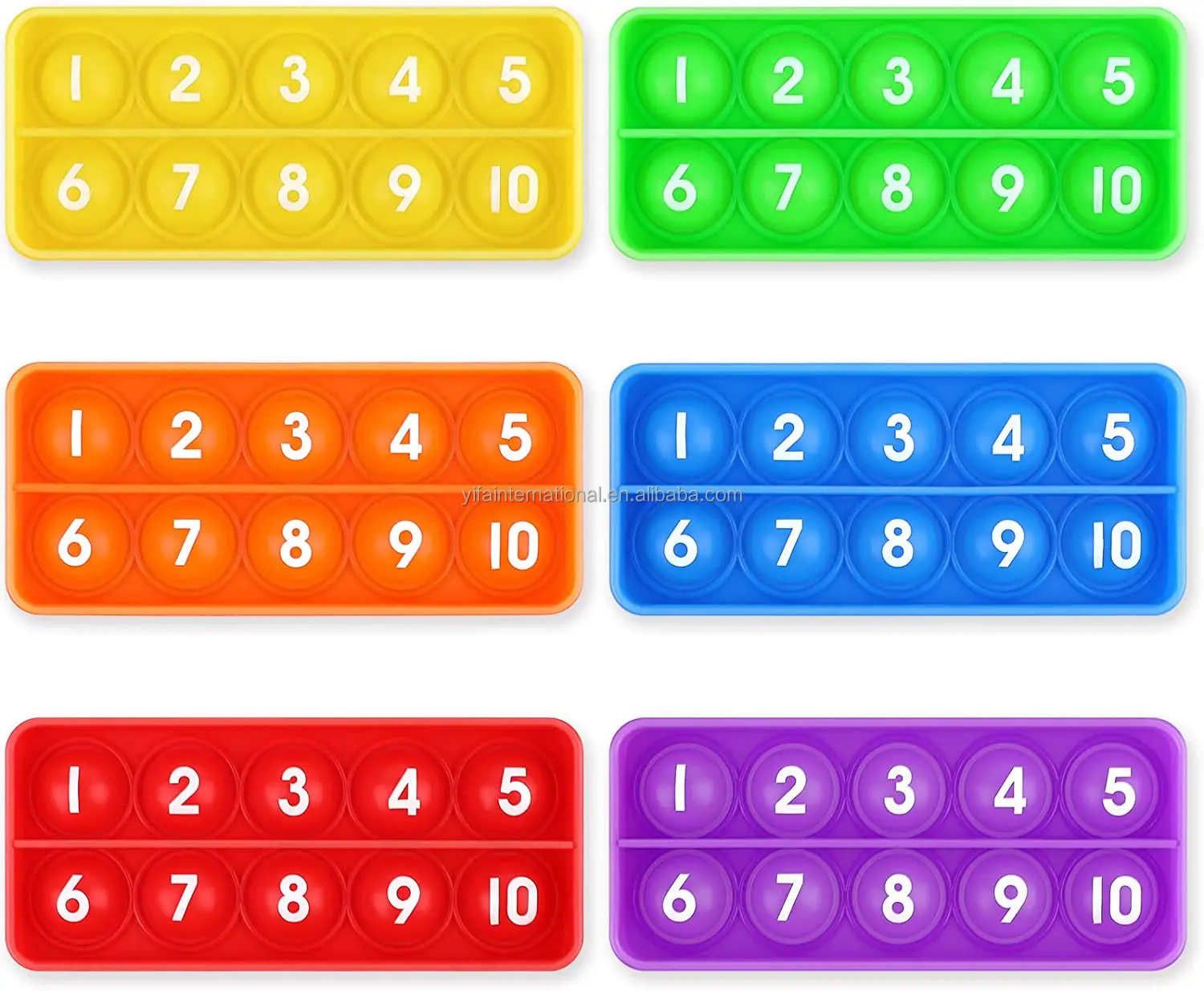 Push Pop Fidget Toy Bubble It Helps to Pop and Learn Multiplication ...