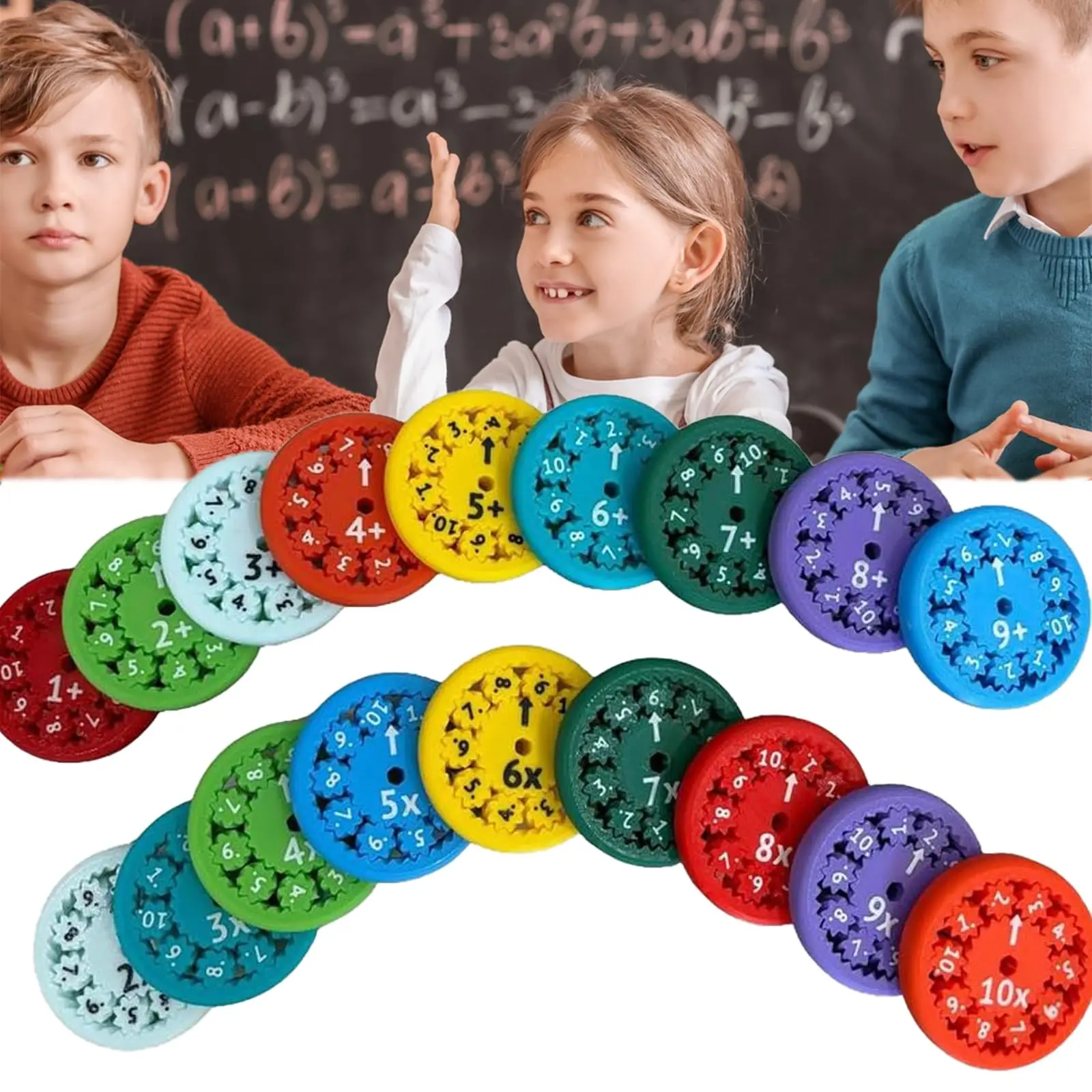 Math Fidget Spinners Educational Drawing Spinning Toys Learning ...