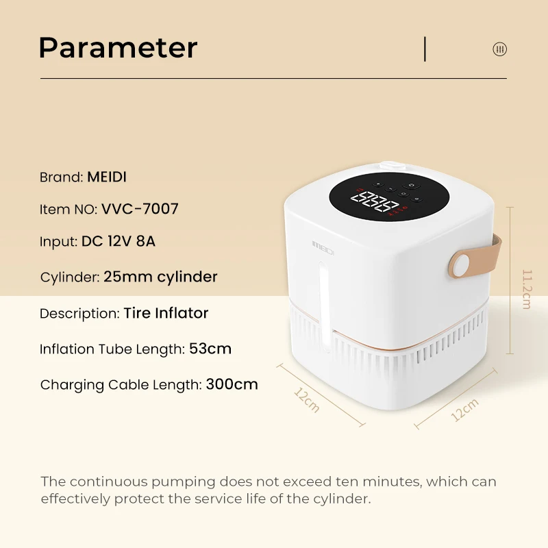 Automatic Winding Power Cable Tangle Free Mini Digital Portable Dc 12v ...