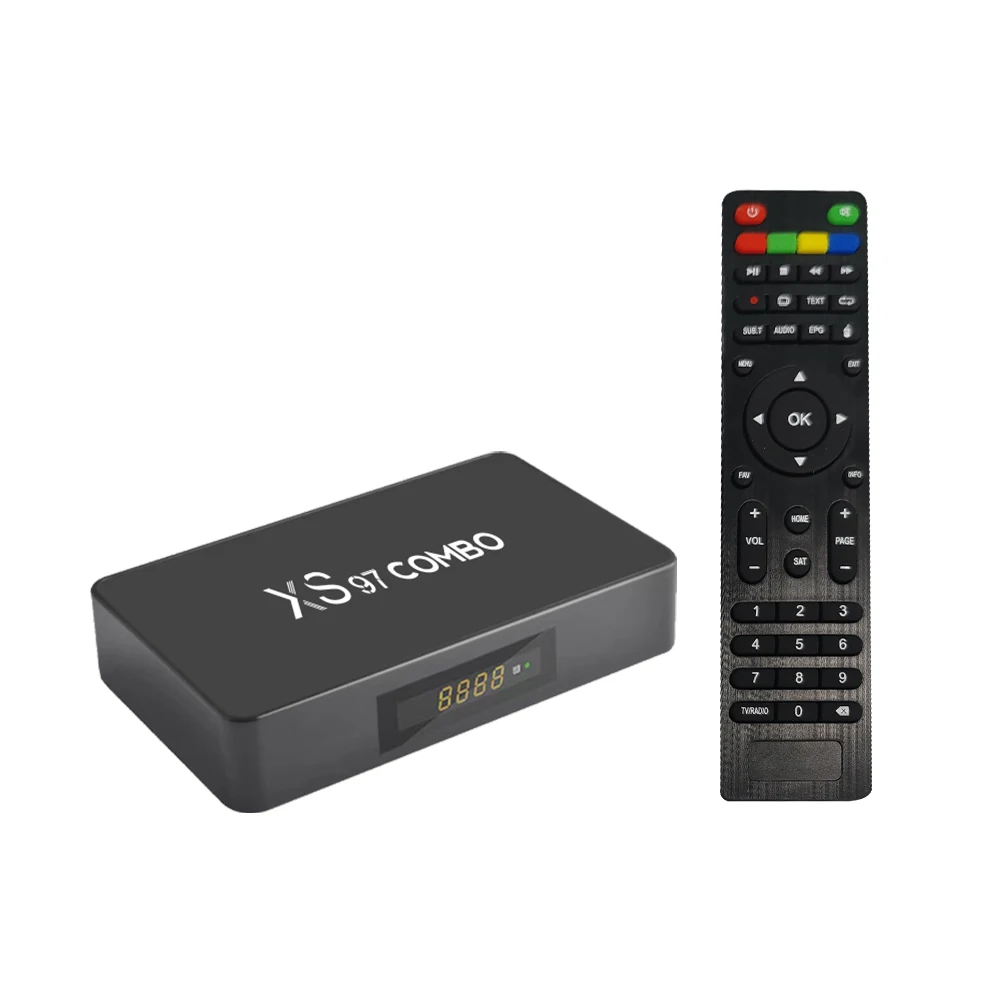 OEM Hybrid OTT+DVB-T2 DVB T2 Smart TV Box Android 10 4K Youtube HD PVR OTT & DVB T2 10 Hybrid ...