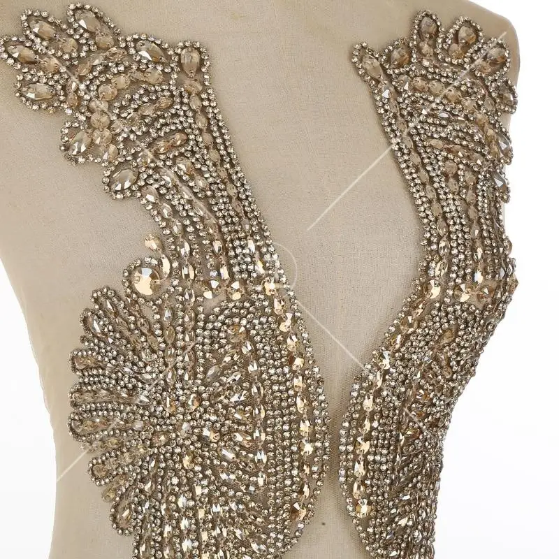 Fantastic Bling Bling Glass Diamond Rhinestone Appliques Without Sleeve ...