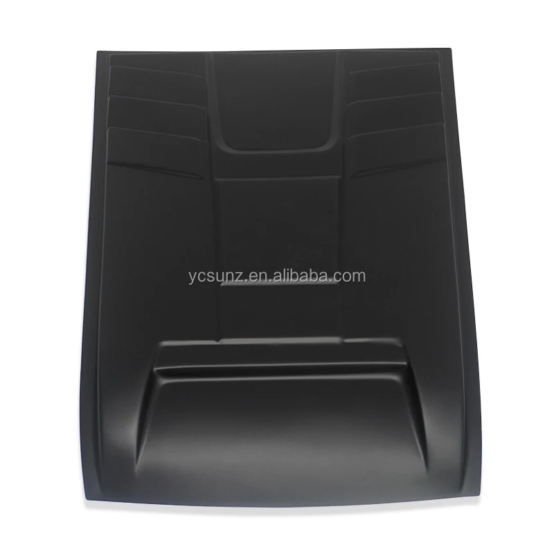 YCSUNZ ABS Matte Black Hood Scoop Trim Cover for Isuzu Dmax 2020 2021 ...