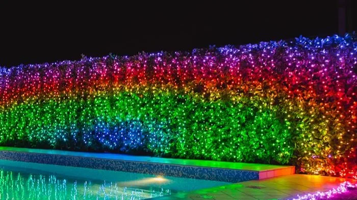 Decoration Wall Window Waterfall Programmable Fairy Led Wedding Curtain ...