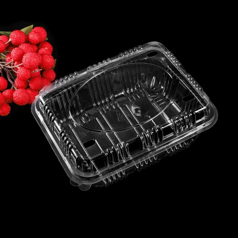 Transparent Plastic Clamshell Fruit Packaging Box