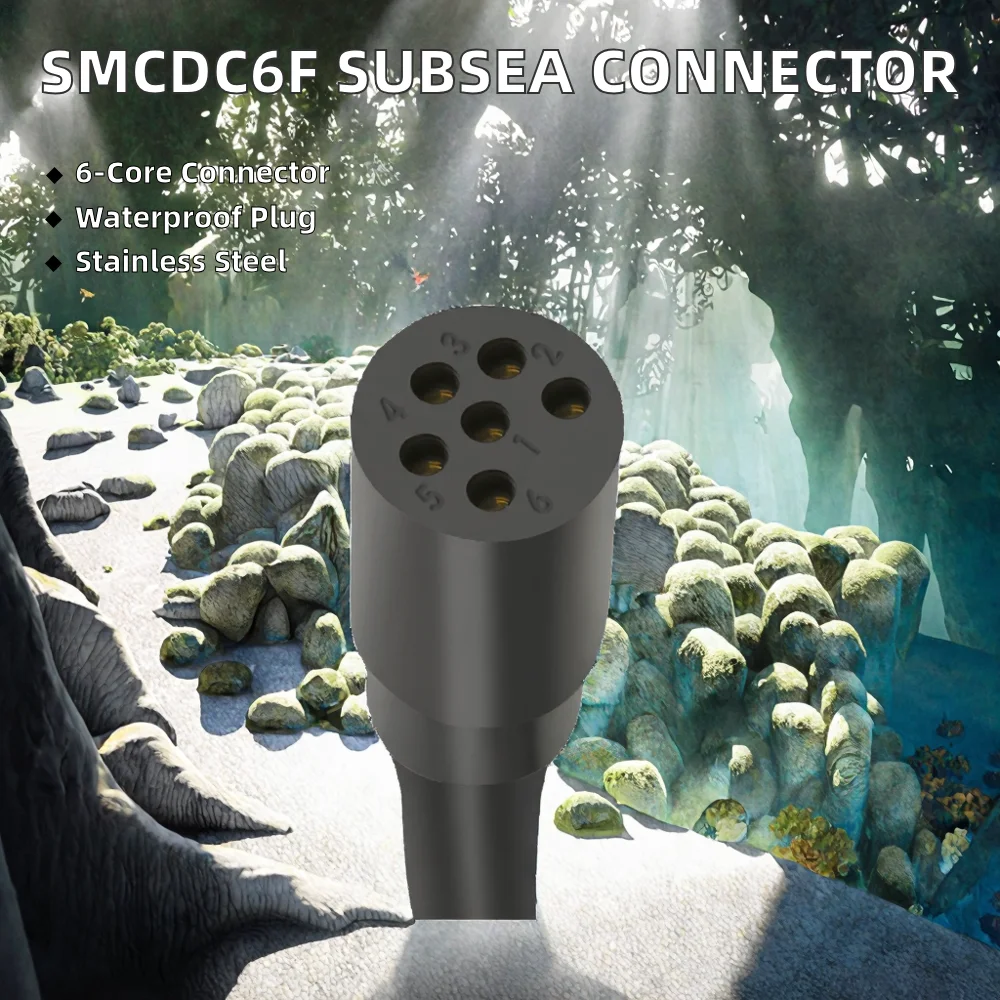 SMCDC6F Subsea Waterproof Connector Top Electrical Plug Dummy for ...