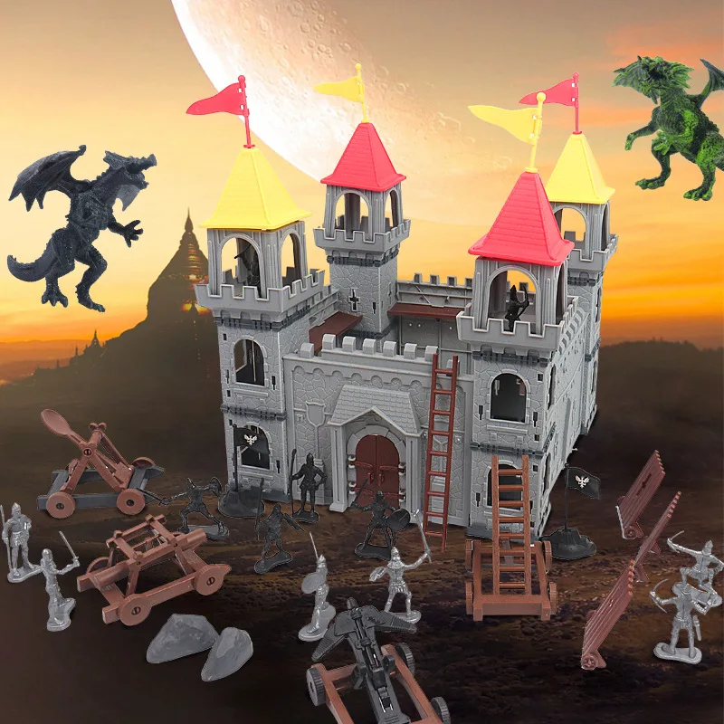Alibaba.com: Education DIY Building Block Plastic Medieval Castle Toy ...