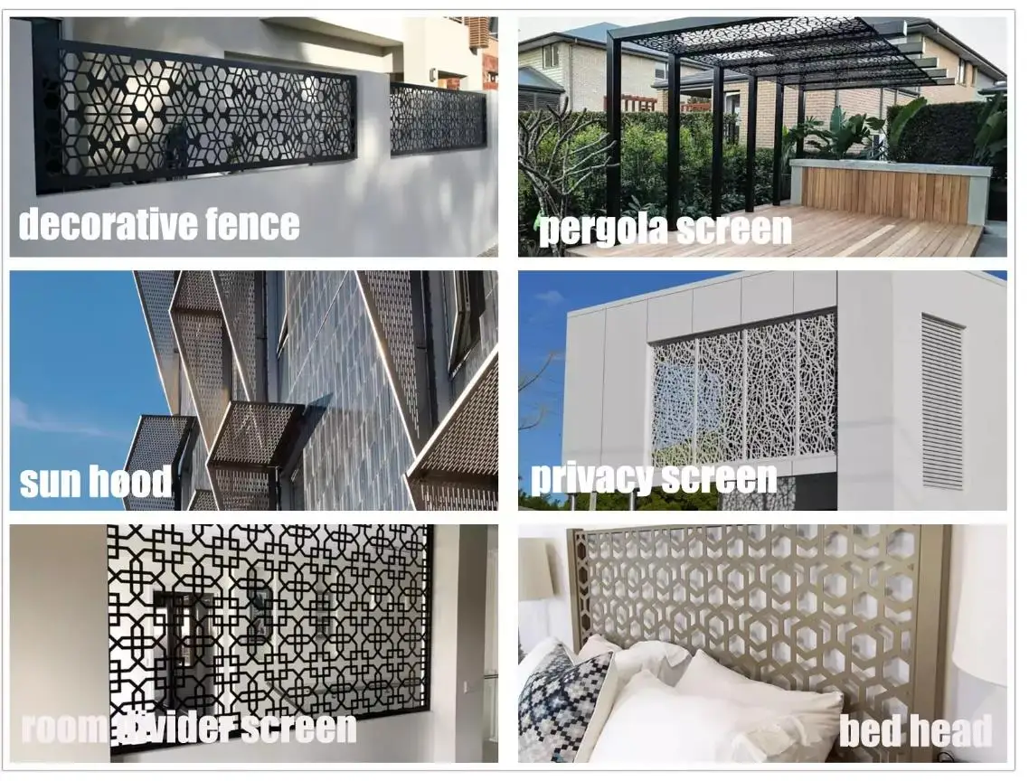 Laser Cut Metal Privacy Screen Decorative Metal Garden Metal Privacy ...