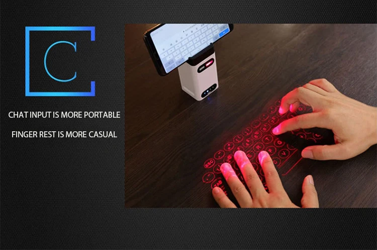 Virtual Laser Keyboard Portable Wireless Projection Mini Keyboard For ...