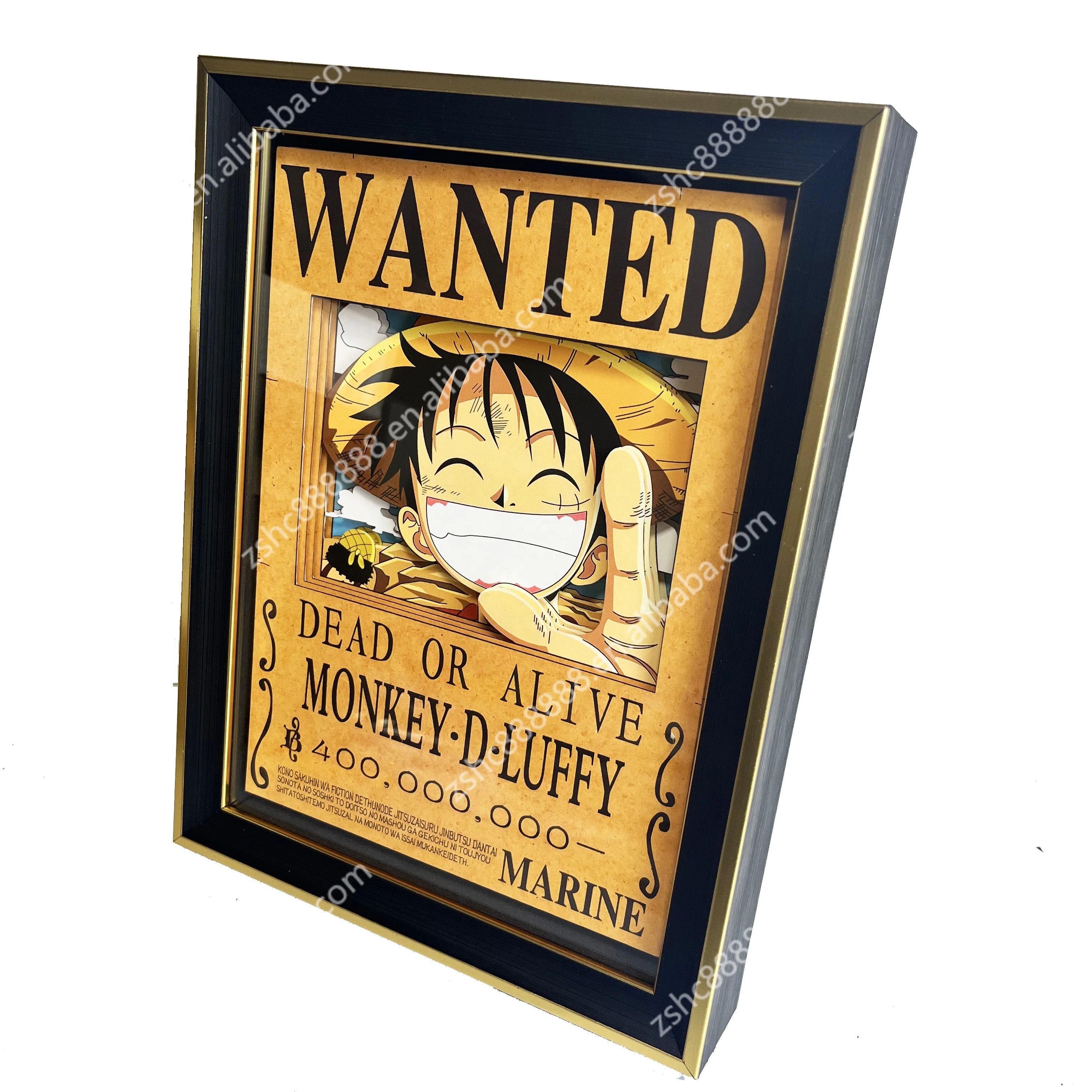 3D Anime Paper Art - Customizable Decorative Paintings