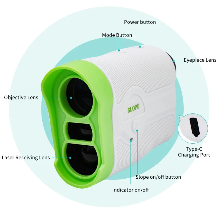 H3d 600m Golf Laser Rangefinder Measuring Flagpole 250 Yards Golf Laser ...