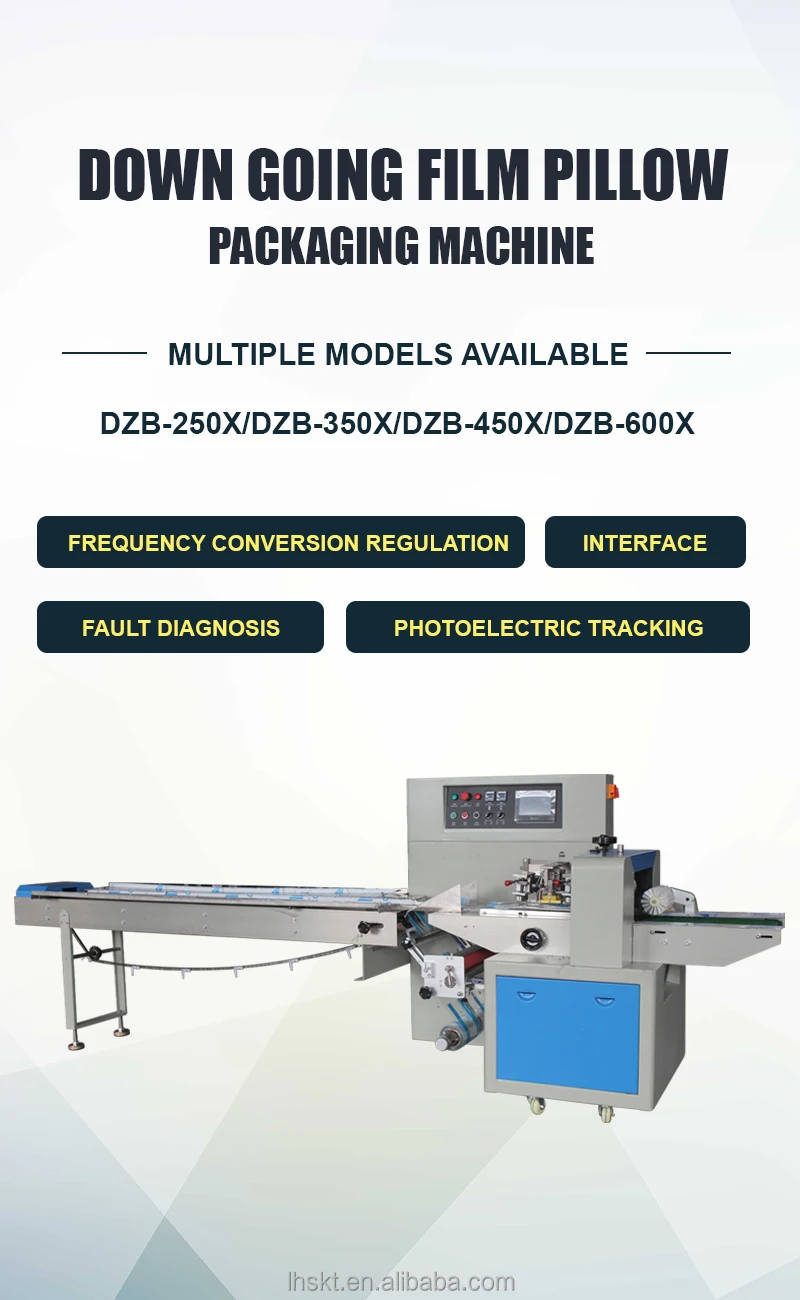 High Speed Flow Pack Packaging Machine Pillow Wrapping Packaging ...