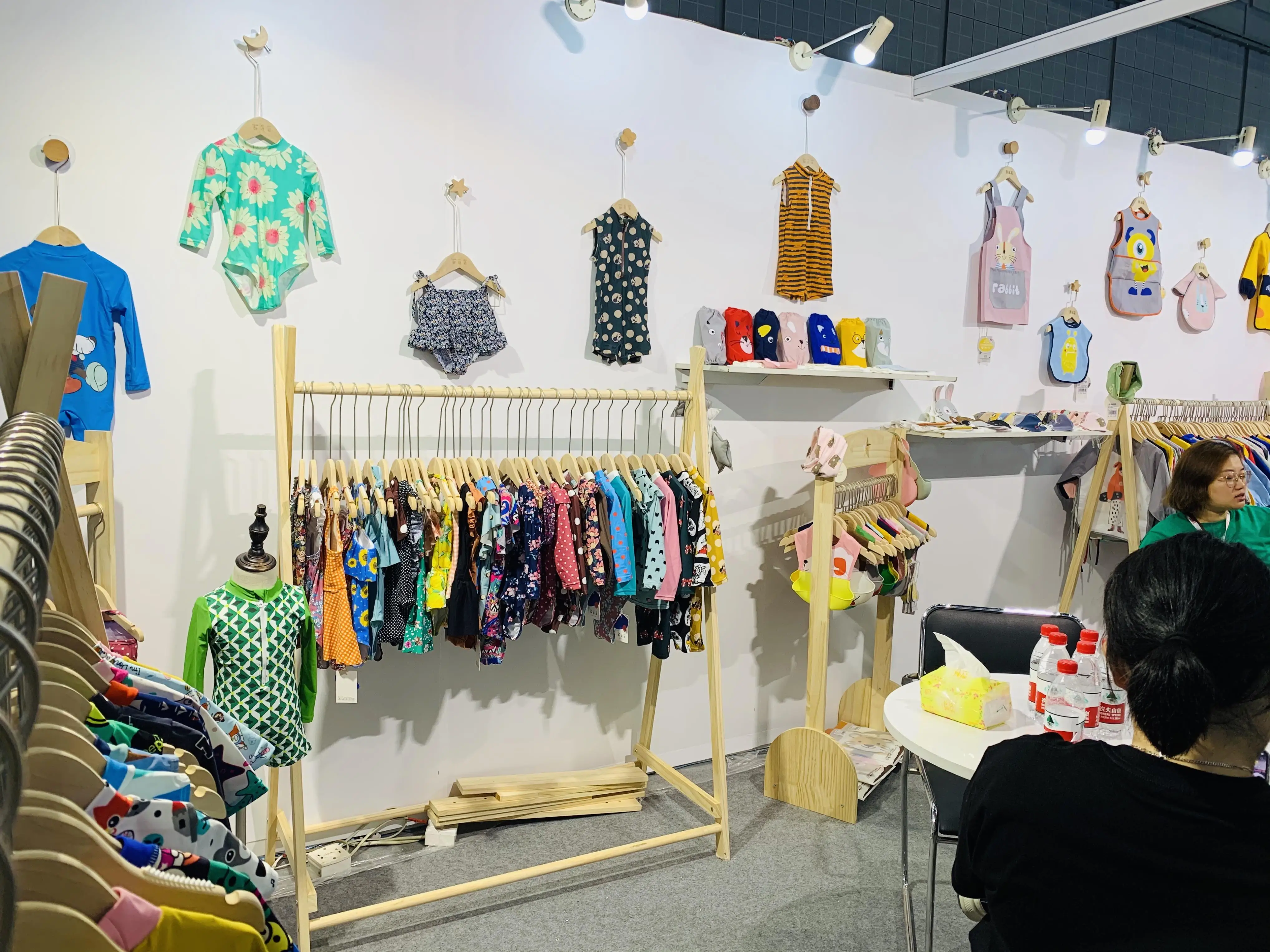 Triangle One Piece Swimwear Floral Bikini Fabric Young Girls In ...