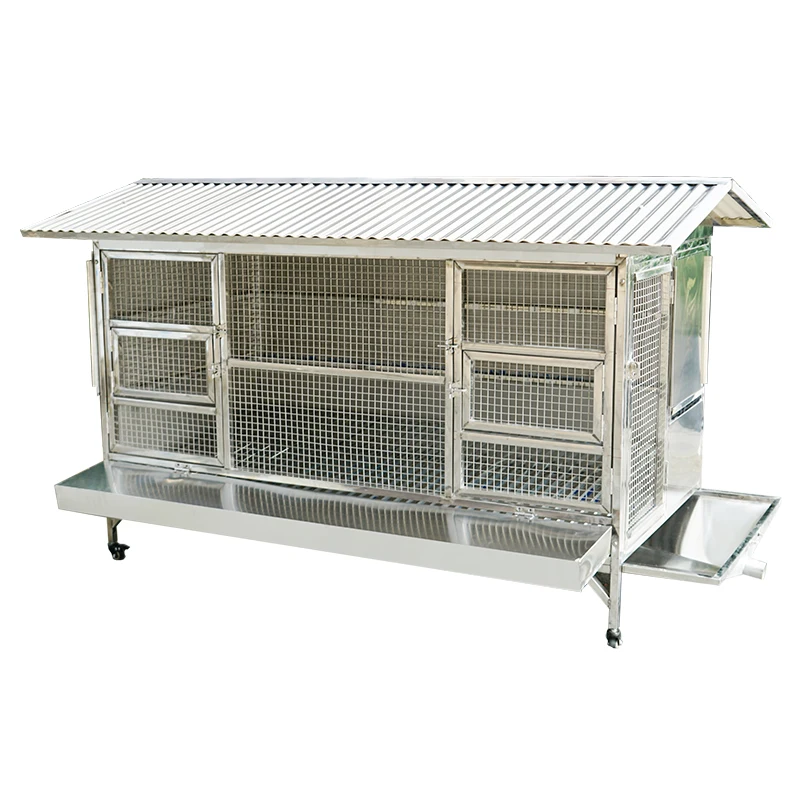 Stainless Steel Wire Cage Exhibition Chickens Cage Easy Clean Chicken ...