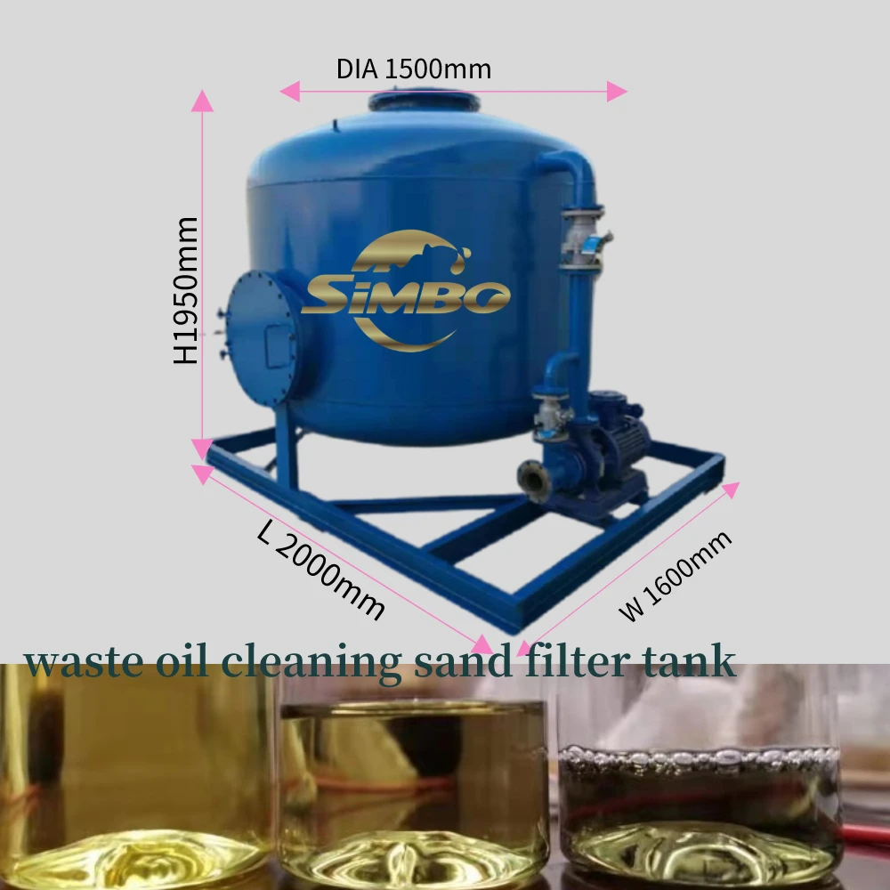 1.5m Diameter Filtration Tank - Silica Gel Sand Bleaching
