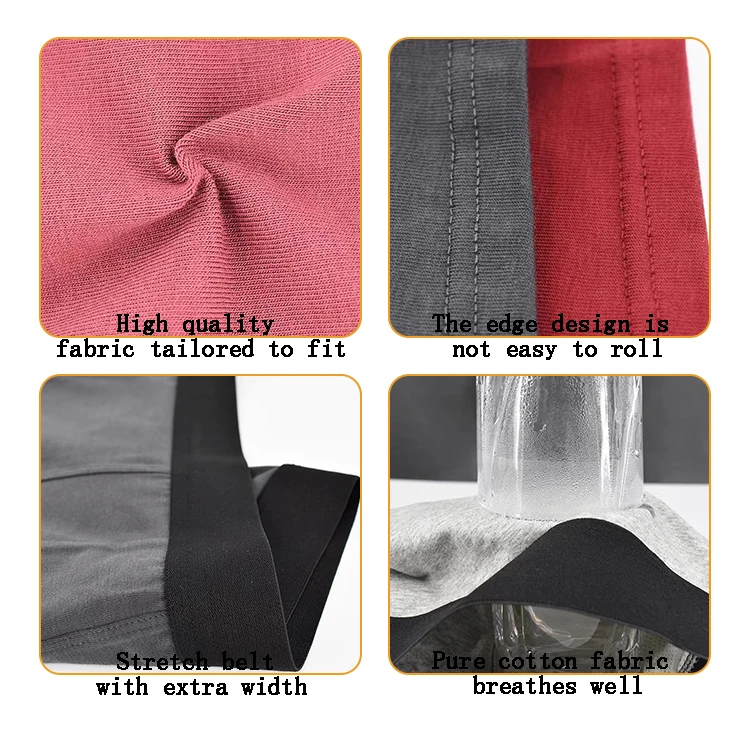 Yiqun Men's Boxer Briefs - High-Quality Elastic Underwear