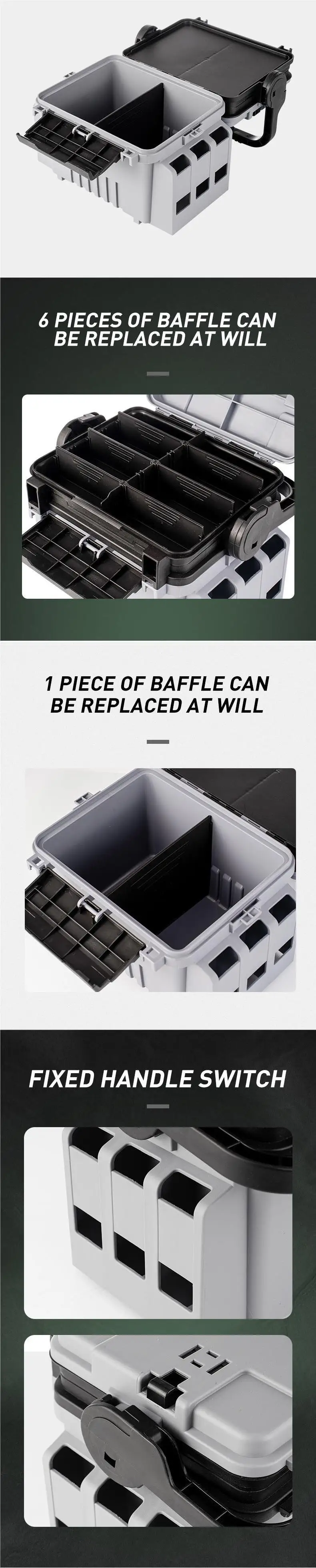 Portable Fishing Tool Box - Multi-Function Tackle Solution