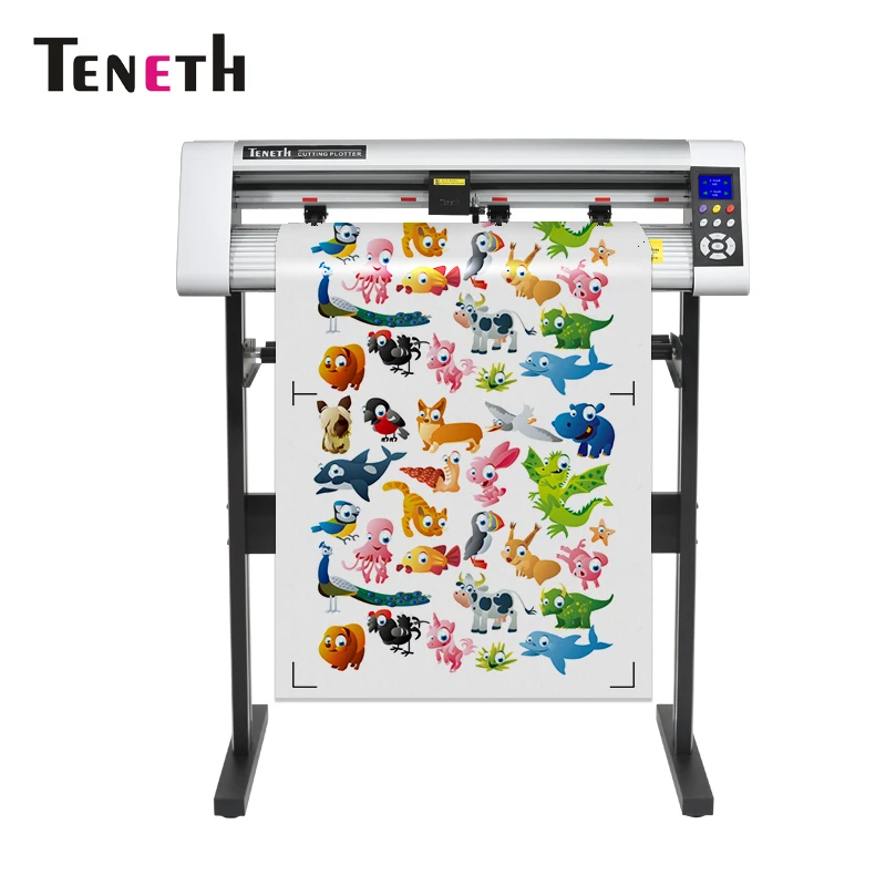 Teneth 24" Optical Sensor Automatic Contour Cut Graph Plotter Cutter ...