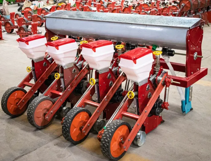 4 Rows Maize Planter for Tractor - Fertilizer Corn Seeder with ...
