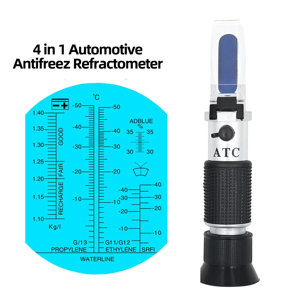 Portable 4-in-1 Adblue Car Refractometer with ATC Handheld Vehicle Tool ...