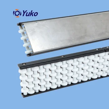 Flexible Conveyor Module Straight Running Plastic Conveyor Roller Side ...