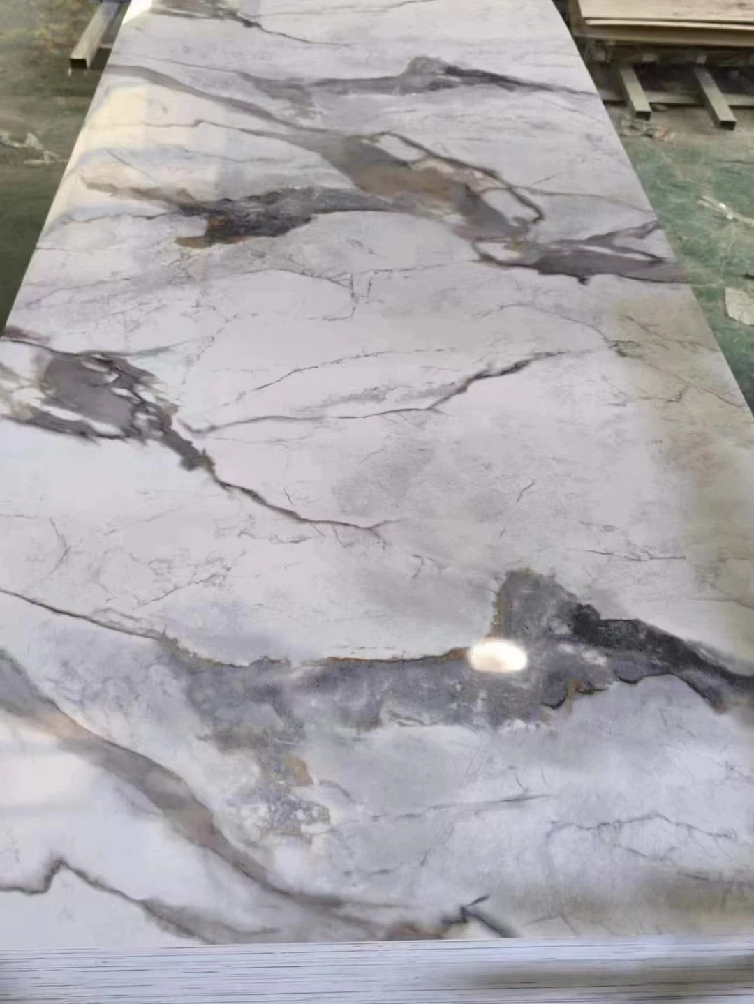 Wholesale Price High Glossy Marble Pvc Sheets Carbon Slate Wall Panels ...