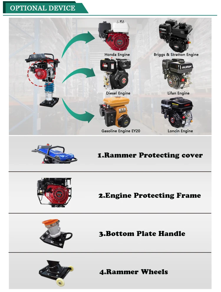 Handheld Vibratory Plate Compactor Gasoline/diesel/electric Vibratory ...