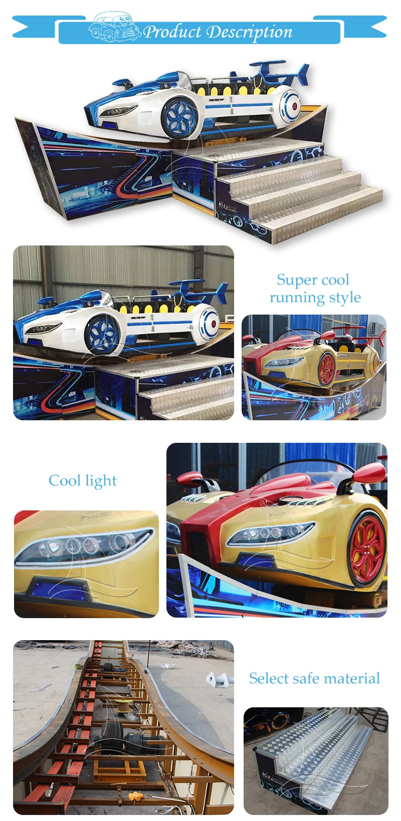 Carnivals Funfair Rides Spinning Sliding Car Space Mini Flying Car Ride ...