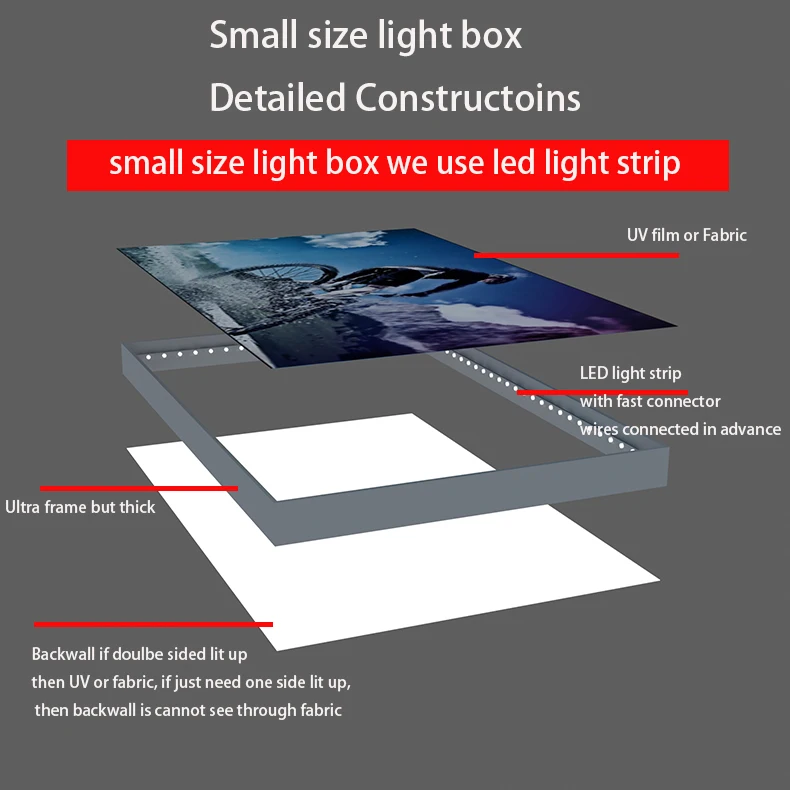 High Quality Exhibition Advertising Fabric Sign Light Box Display ...