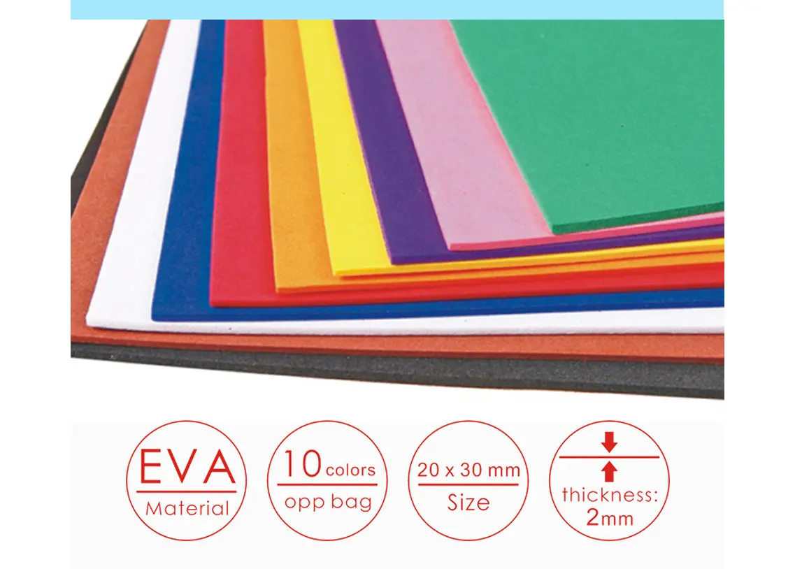 Foska Fancy Color EVA DIY Sponge Handmade Paper Kids Handmade Felt ...