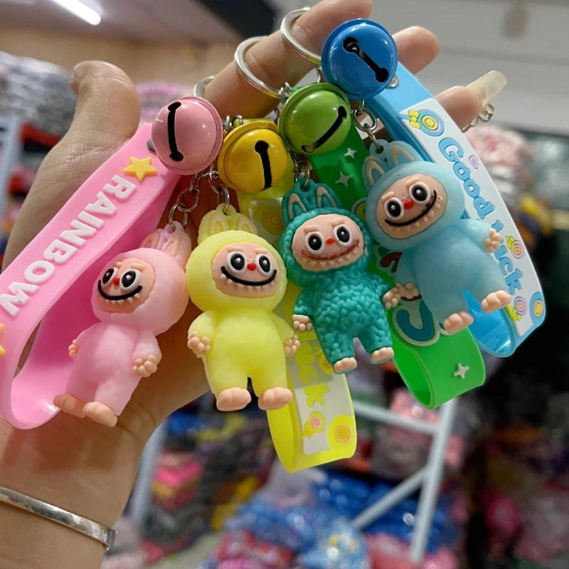 Labubu Cloth Small Sheep Key Chain Cute Cartoon Doll Car Key Chain ...