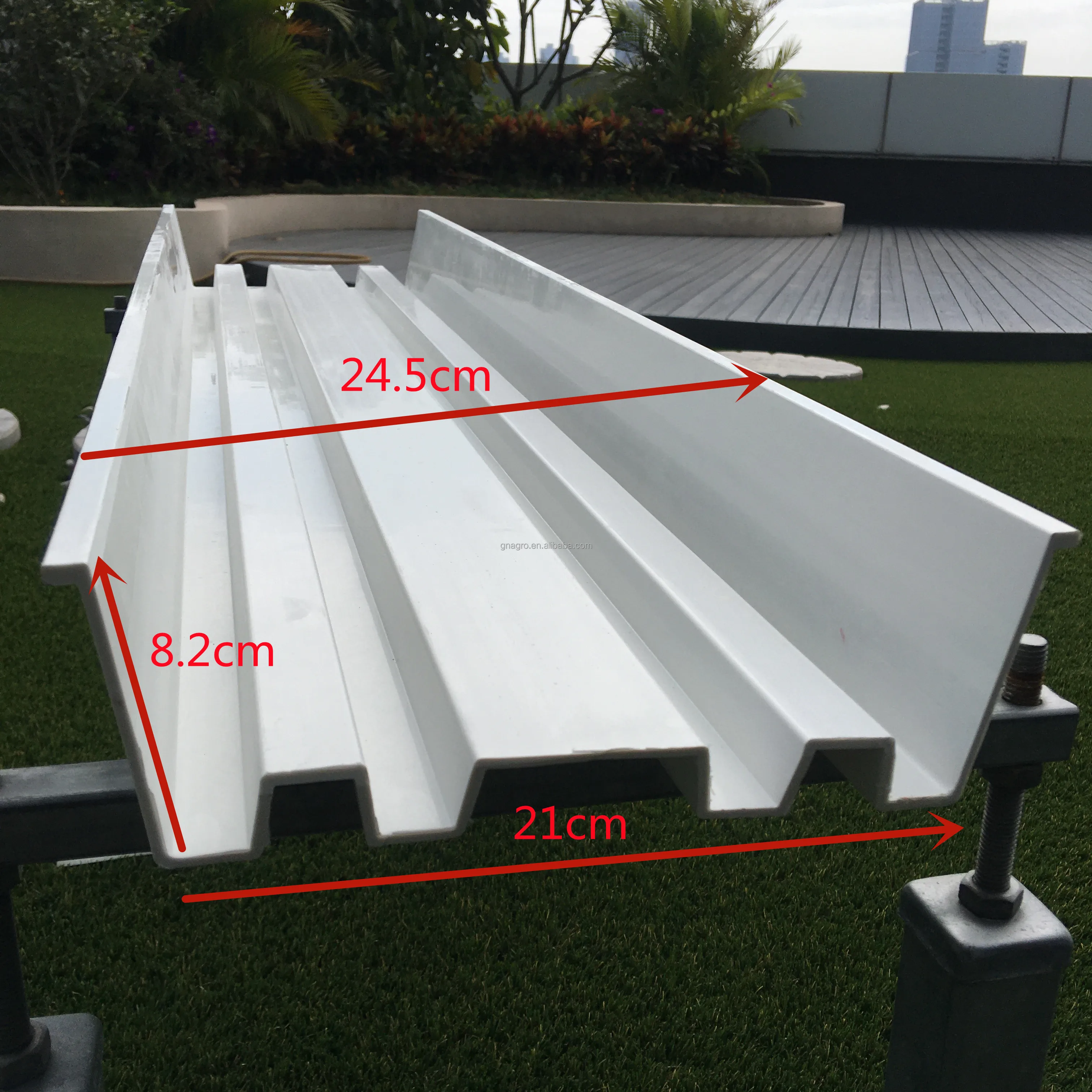Standard Sizes Pvc Nft Gutter System Hydroponics Strawberry Gutter ...