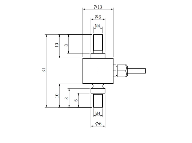 Compression And Tension Load Cell Force Sensor In-line Threaded Force ...