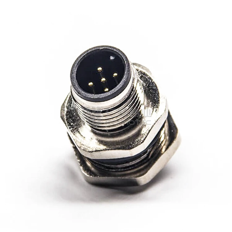 M12 Connector Signal 5 Pin Circular conn Male Female Panel Mount ...