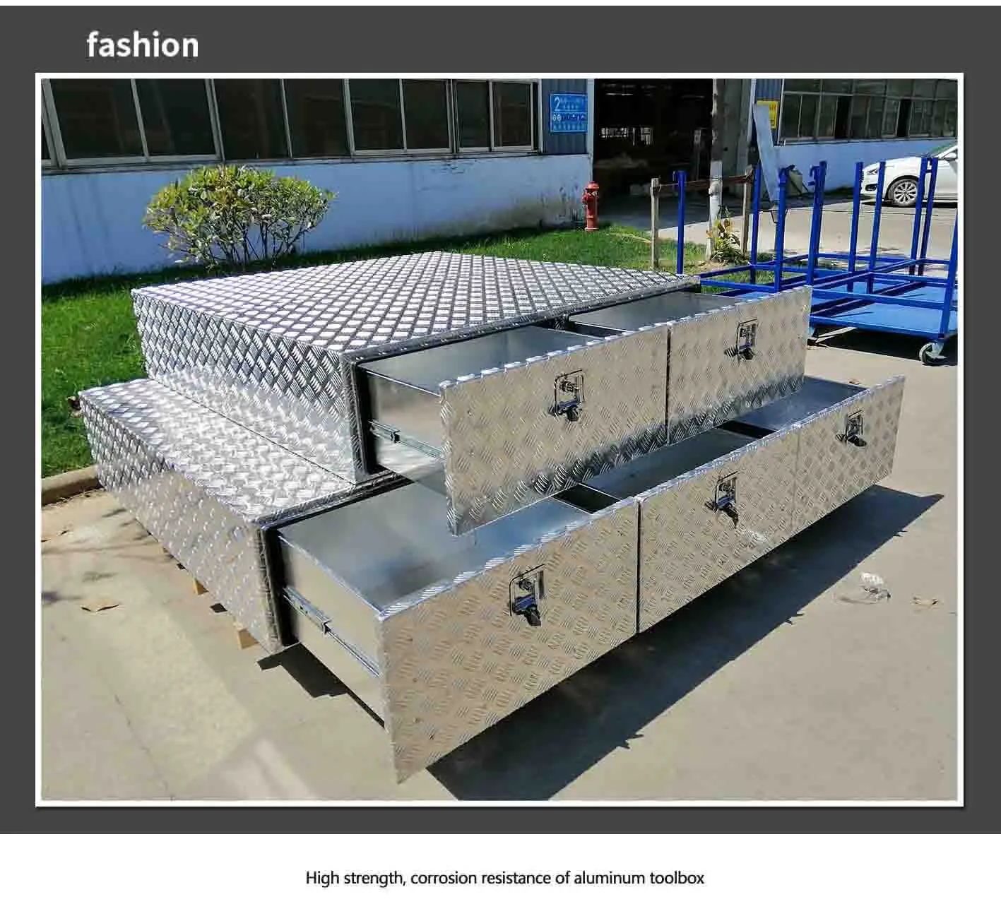 Truck Bed Tool Storage Box With Drawers Heavy Duty Aluminum Carton ...