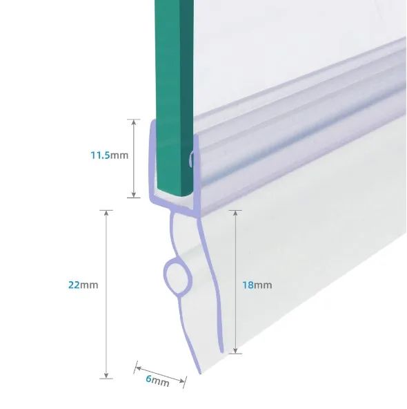 Shower Screen Glass Door Transparent Pvc Sealing Strips - Buy ...